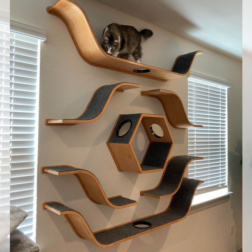 Когтеточки настенные комплексы для кошек