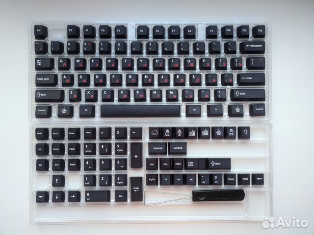 Кейкапы PBT, Cherry профиль, черные с кириллицей купить в Екатеринбурге ...
