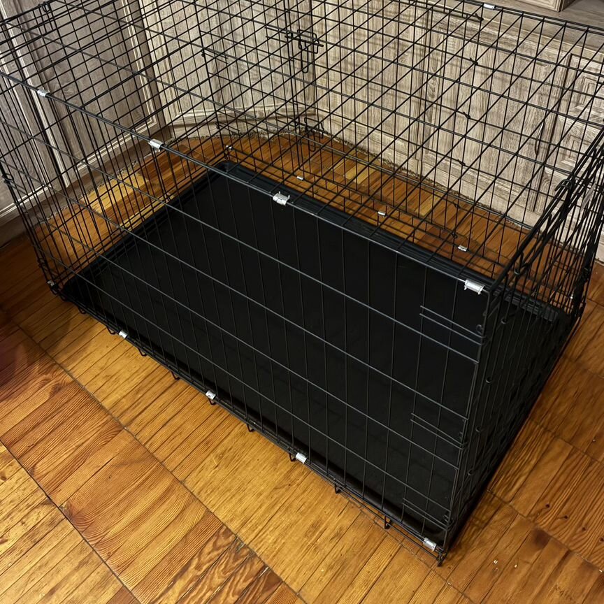 Клетка для собак, 2 двери 120x70x75 см