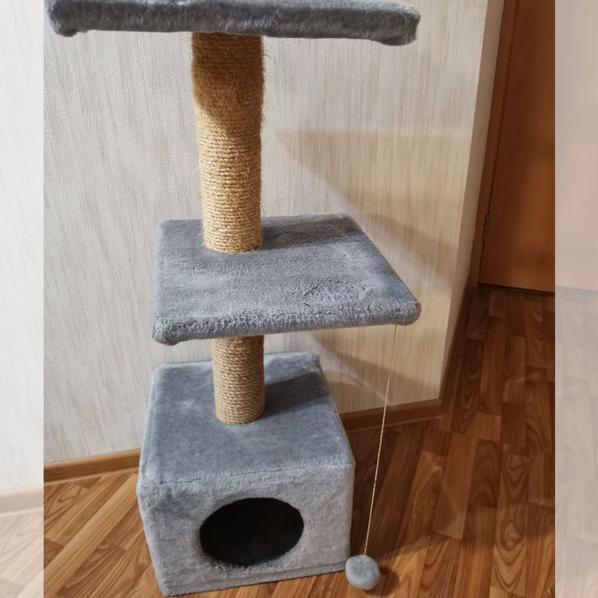 Когтеточка домик для кошки бу