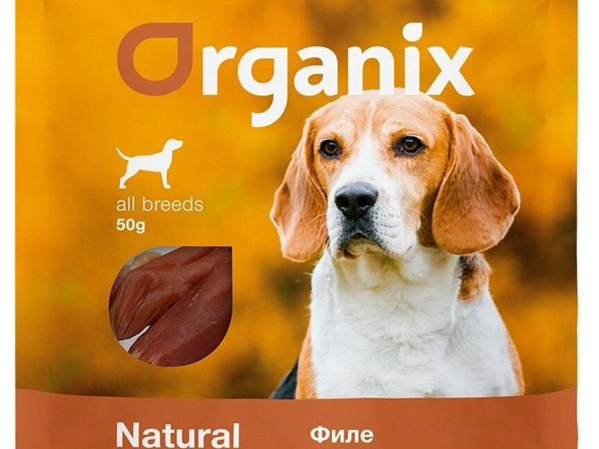 Organix лакомства для собак "Колбаски из филе утки