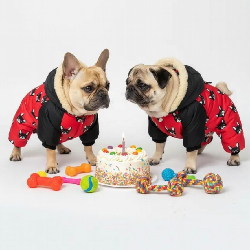 Зимний комбинезон для французского бульдога