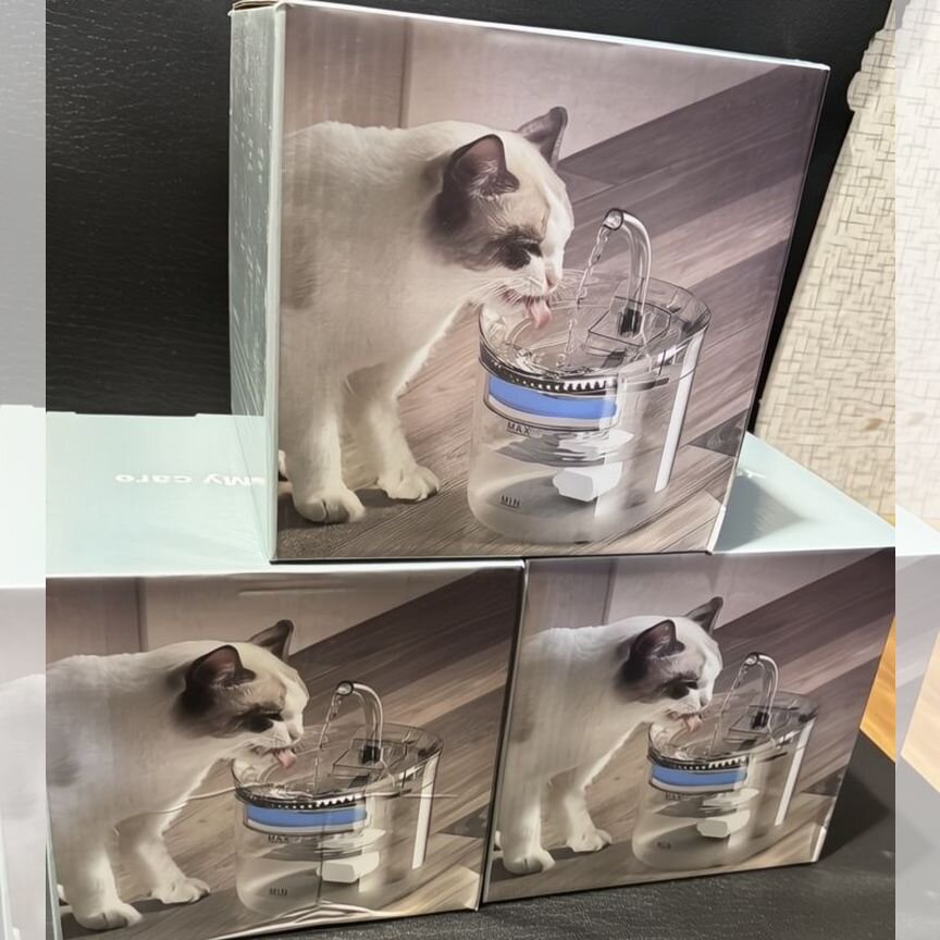 Автопоилка для кошек с датчиком движения
