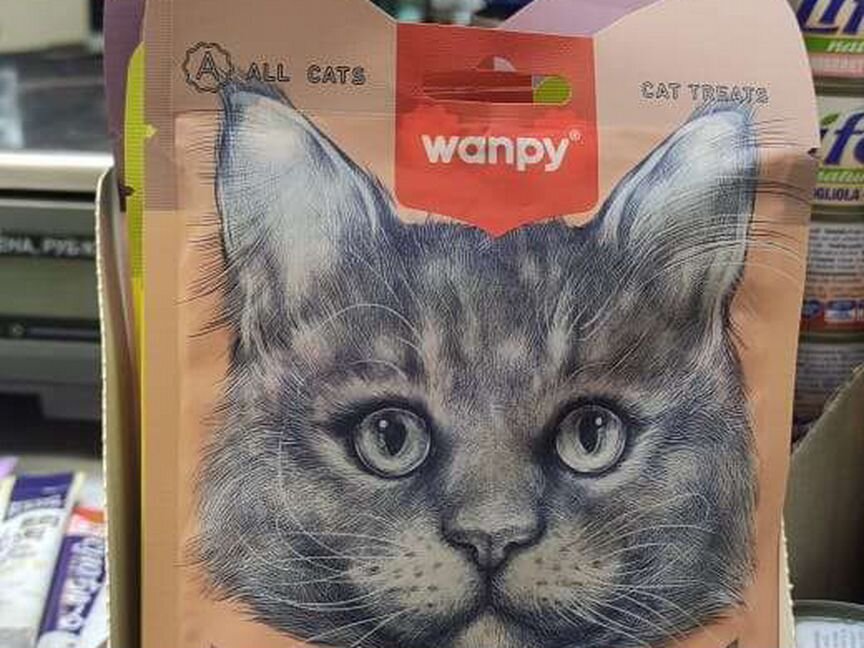 Wanpy лакомство для кошек «нежное пюре»