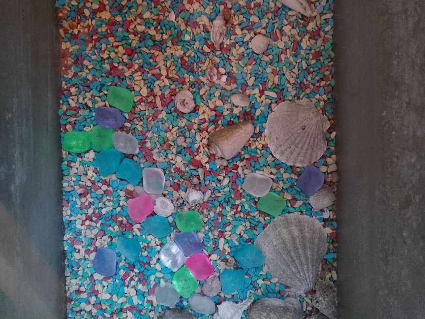 Грунт для аквариума с ракушками, камешками