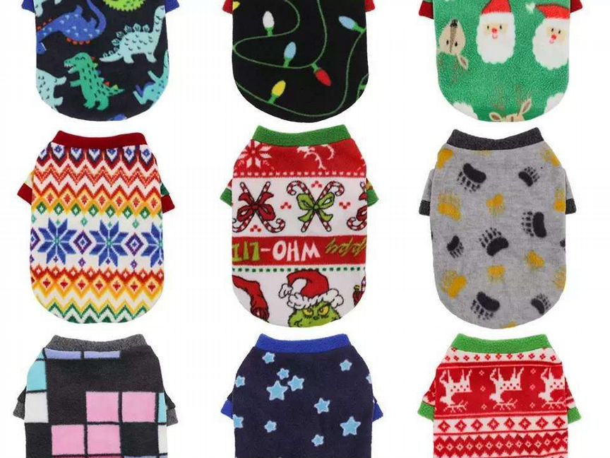 Флисовые кофточки для собак и кошек