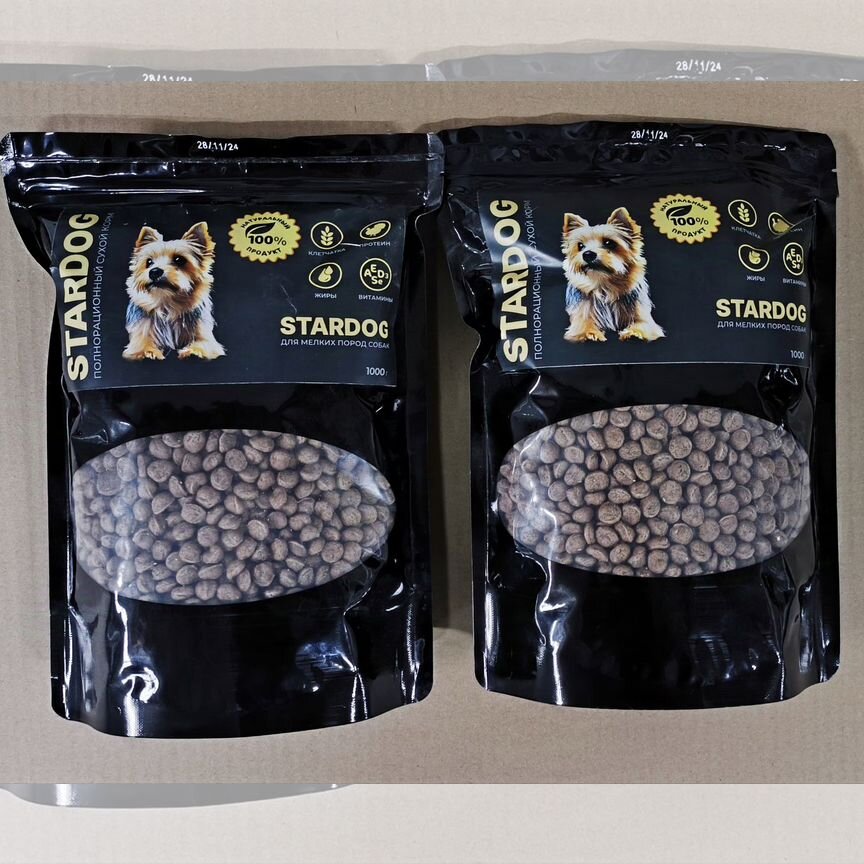 Корм для собак stardog, 2х1 кг. Набор Индейка/рис