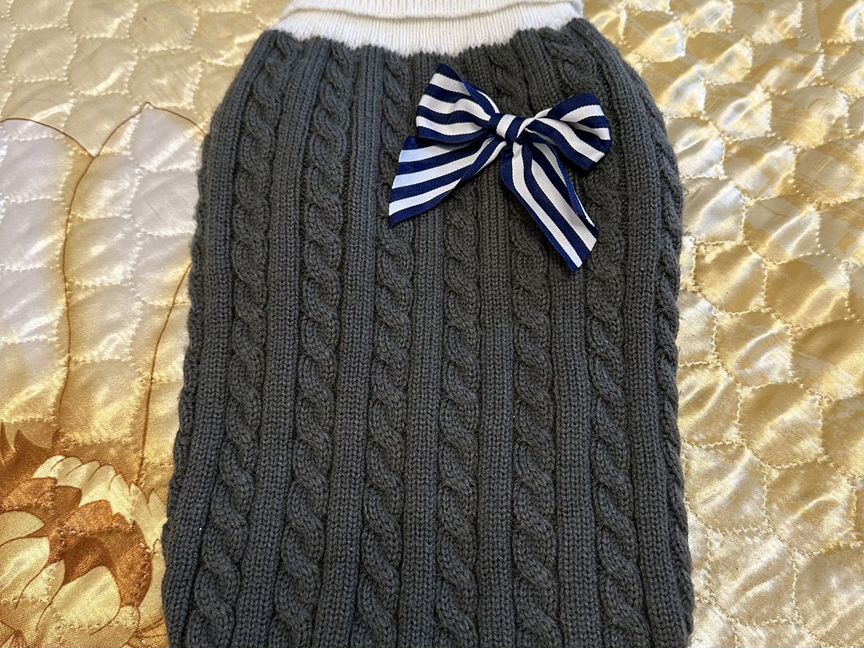 Кофта для собаки с бантом размер L