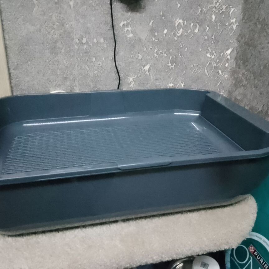 Лоток для кошек большой с сеткой0