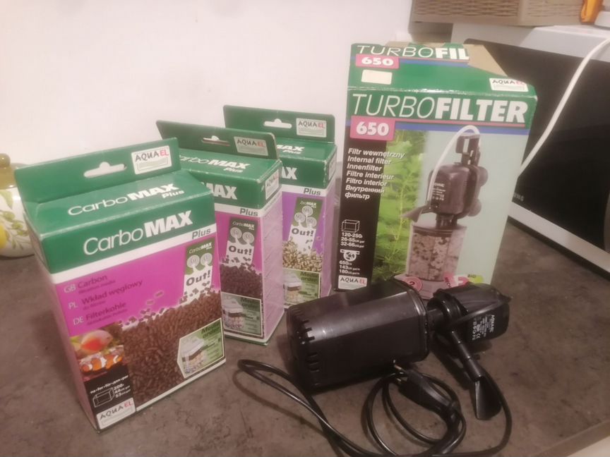 Фильтр для аквариума с разными наполнителями