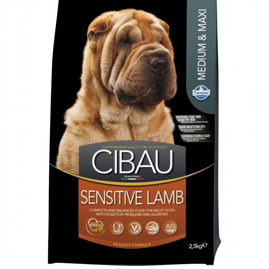 Farmina Sensitive lamb для крупных пород 12кг