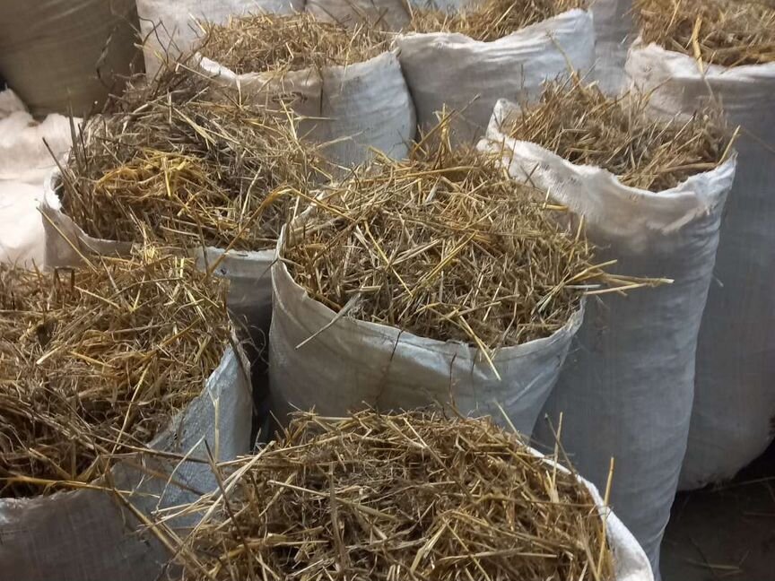 Сено Люцерна, Клевер в мешках