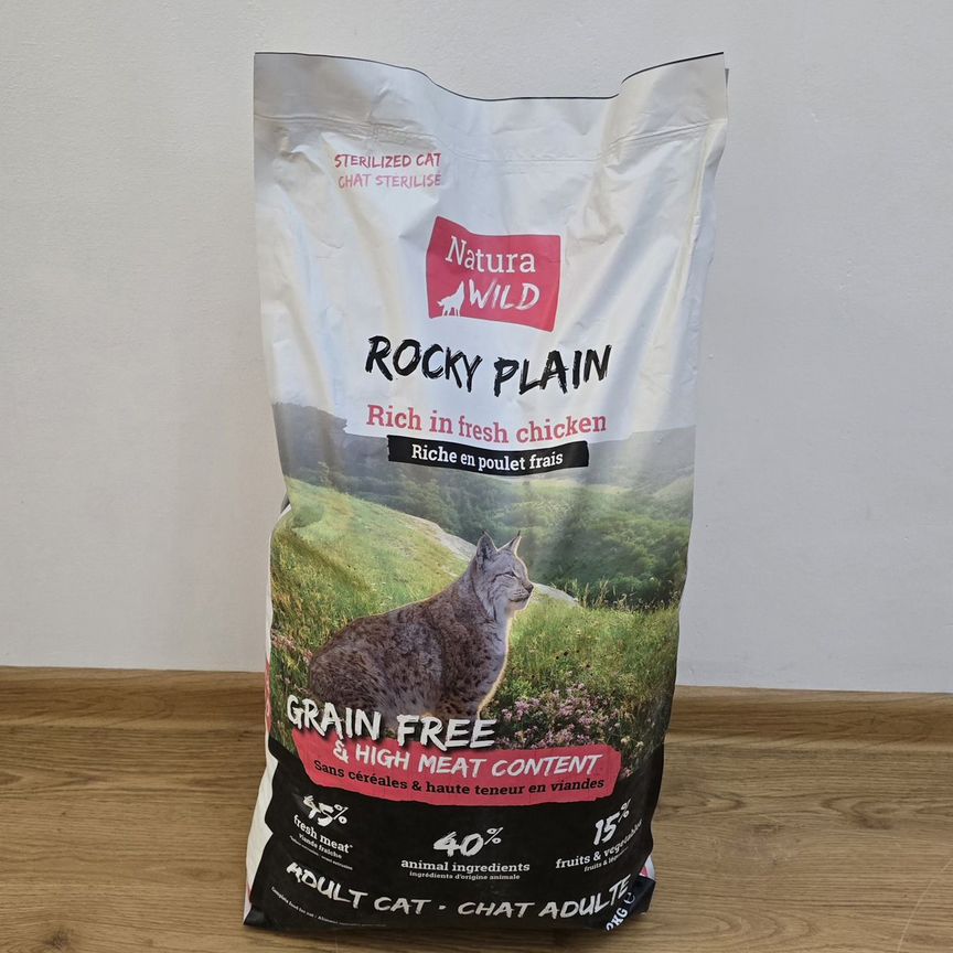 Natura Wild Rocky Plain 12 кг корм для кошек