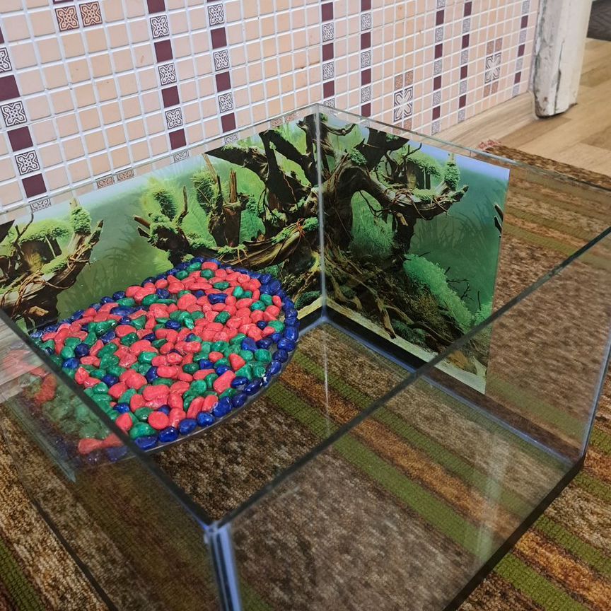 Аквариум 25л с мостиком для красноухой