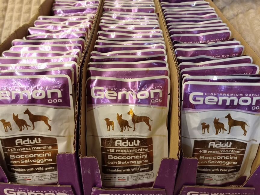 Корм влажный для собак Gemon Dog Pouch дичь