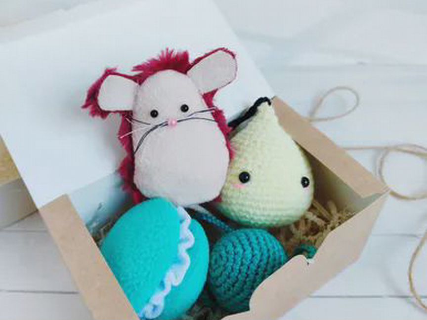 Набор игрушек для кошек с кошачьей мятой