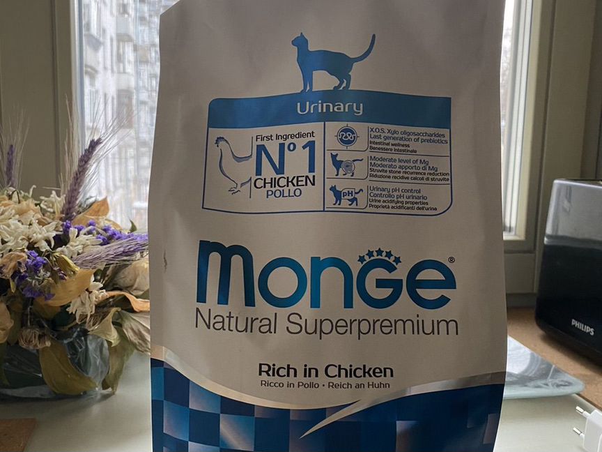 Корм для кошек monge urinary 1.5кг