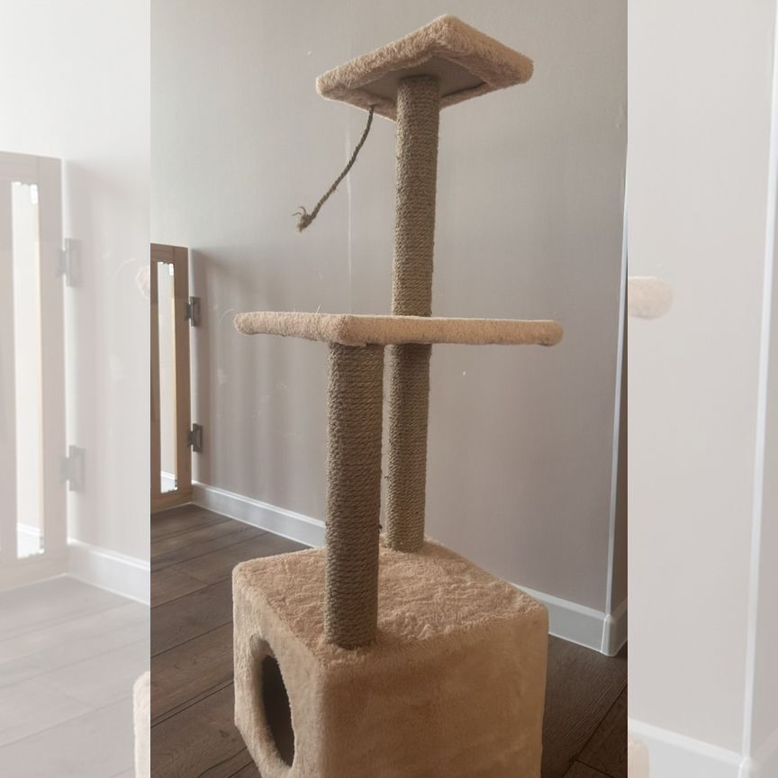 Домик для кошки с когтеточкой