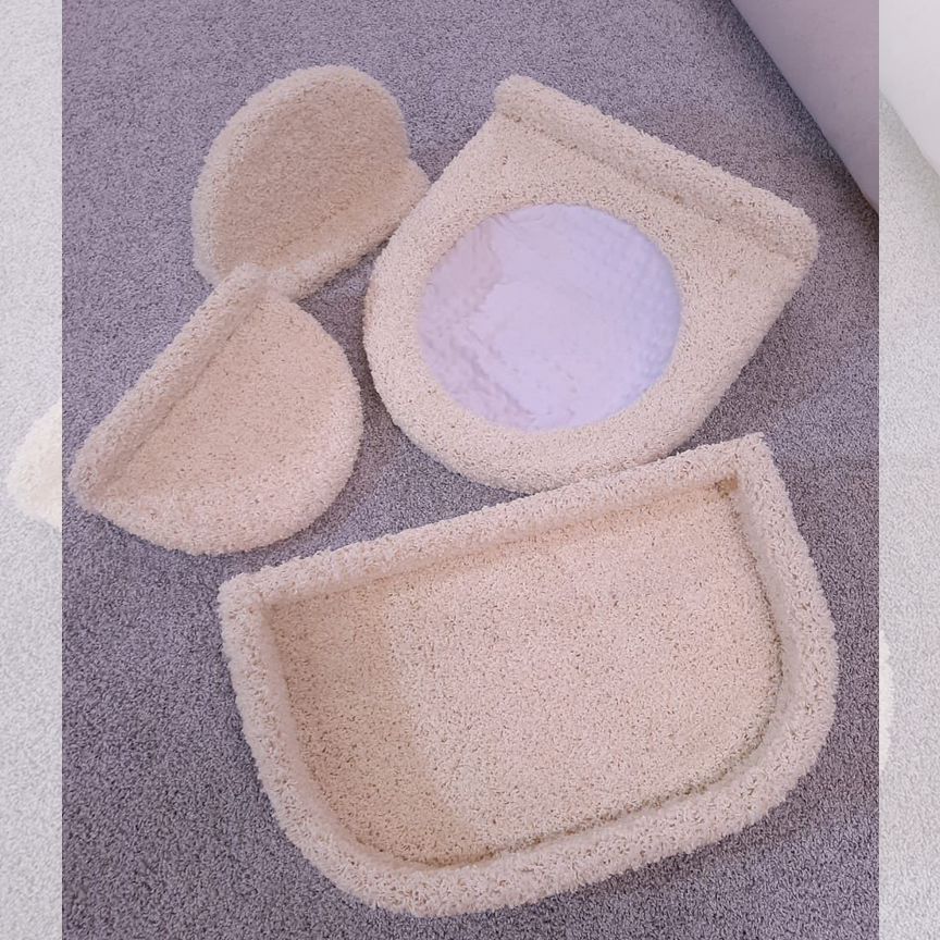 Игровой комплекс для кошек, когтеточка на стену
