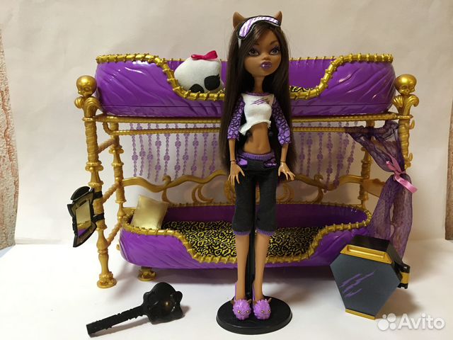 Monster High Clawdeen Wolf And Bed Room #W2577 купить в Москве | Хобби и отдых | Авито