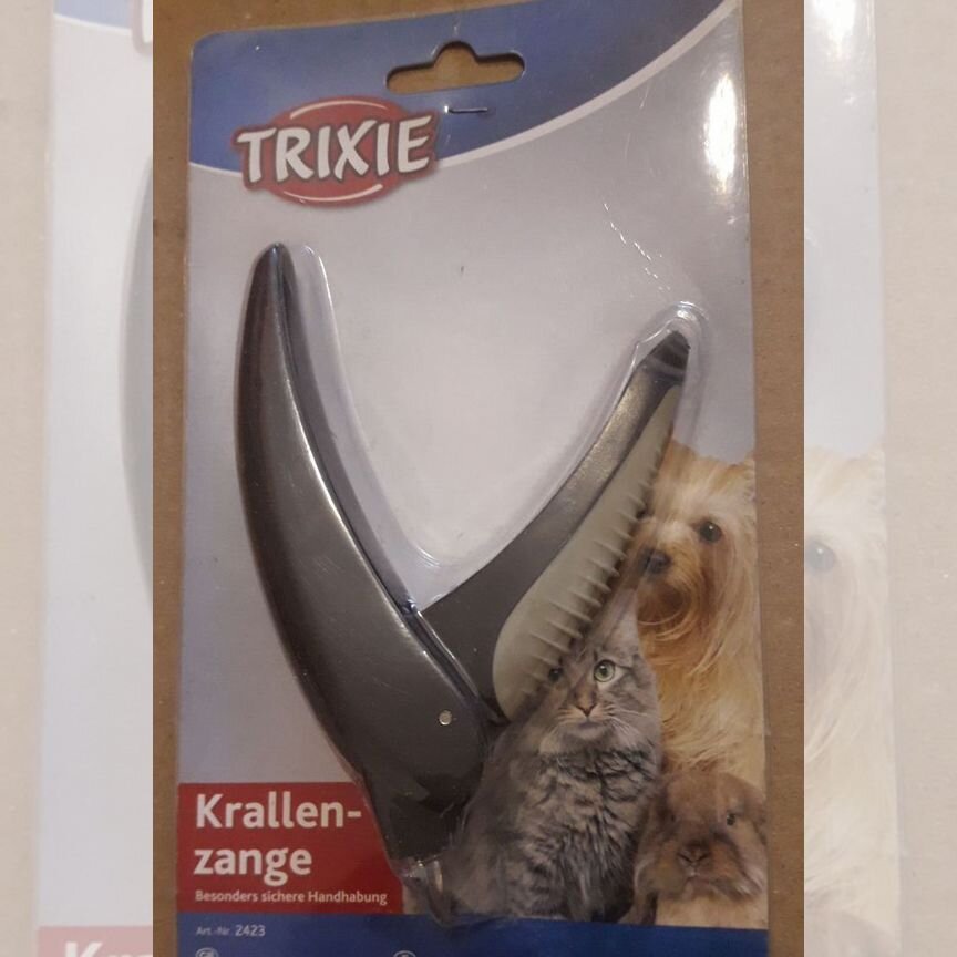 Trixie Кусачки-гильотина Люкс 14 см с пластиковыми