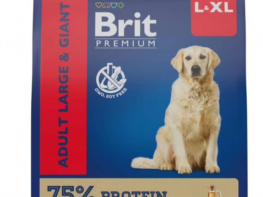 Корм сухой Brit Premium для взрослых собак 3, 8 кг