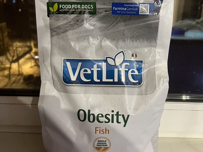 Корм для собак farmina vetlife obesity