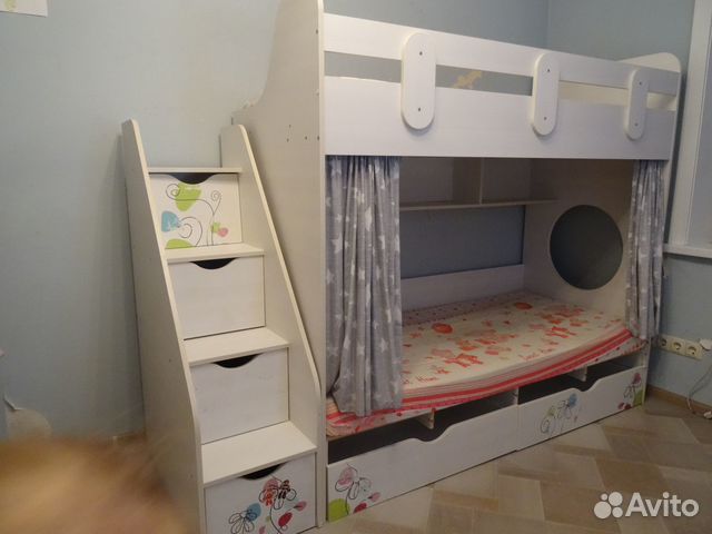 Продам двухэтажную детскую кровать бу купить в Хабаровске | Товары для ...