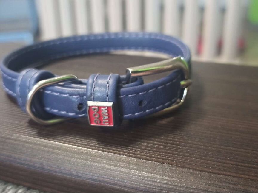 Ошейник waudog фиолетовый кожа