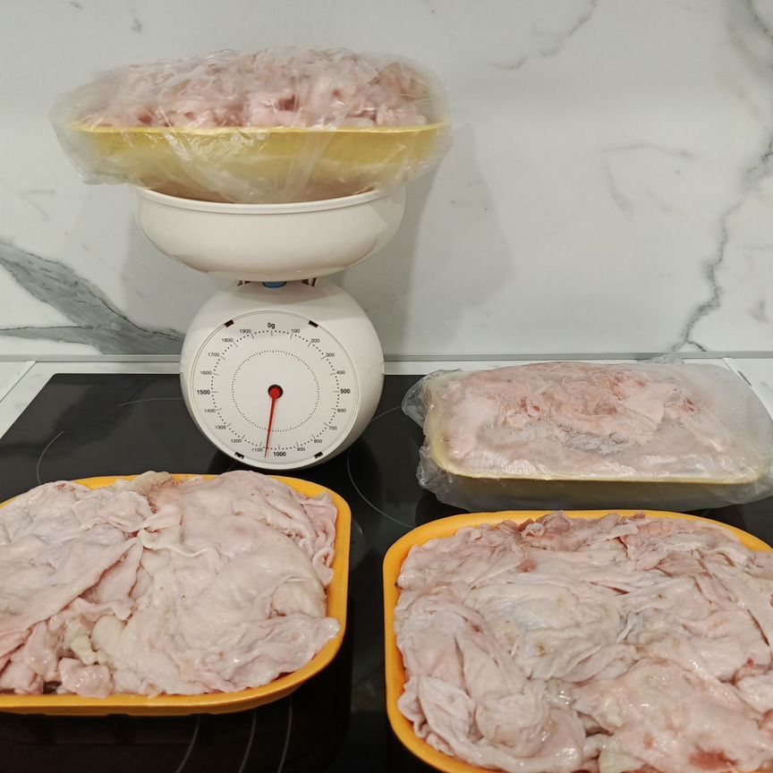 Куриная кожа, сало