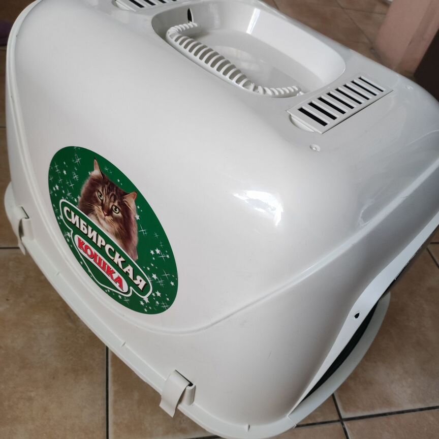 Кошачий туалет закрытый большой