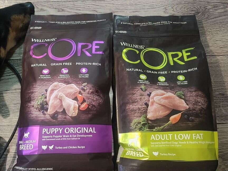 Корм для собак welness core