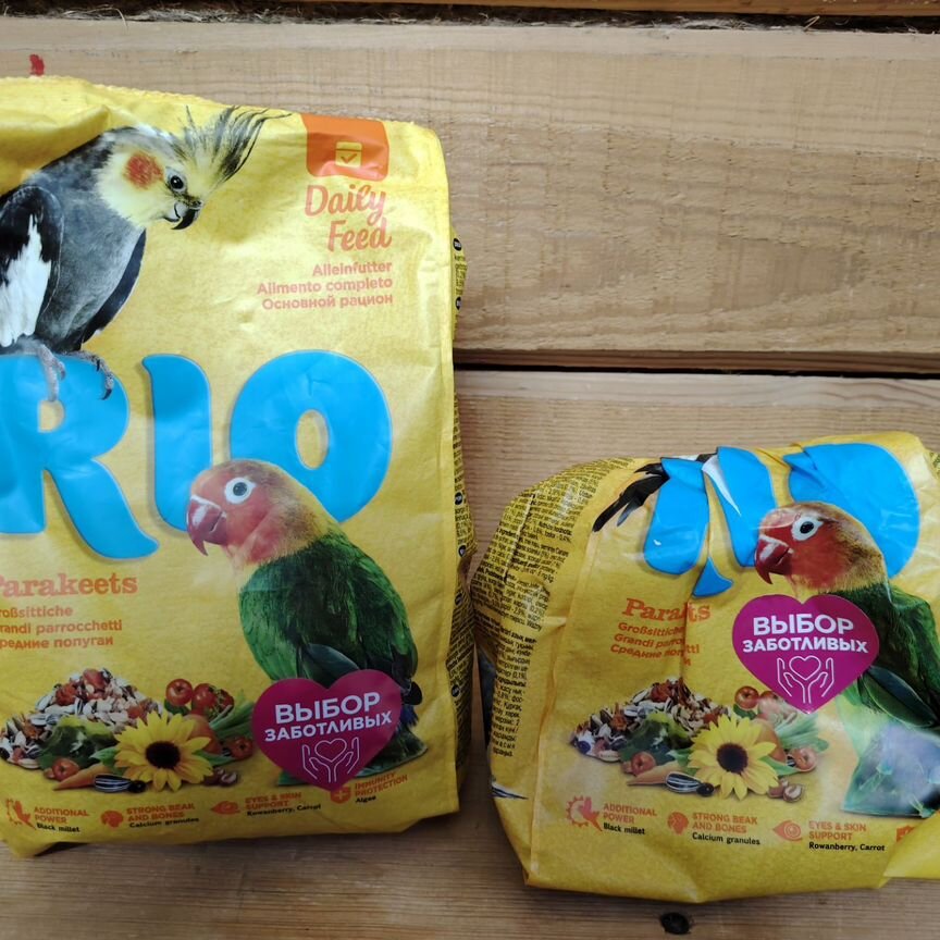 Корм для среднего попугая