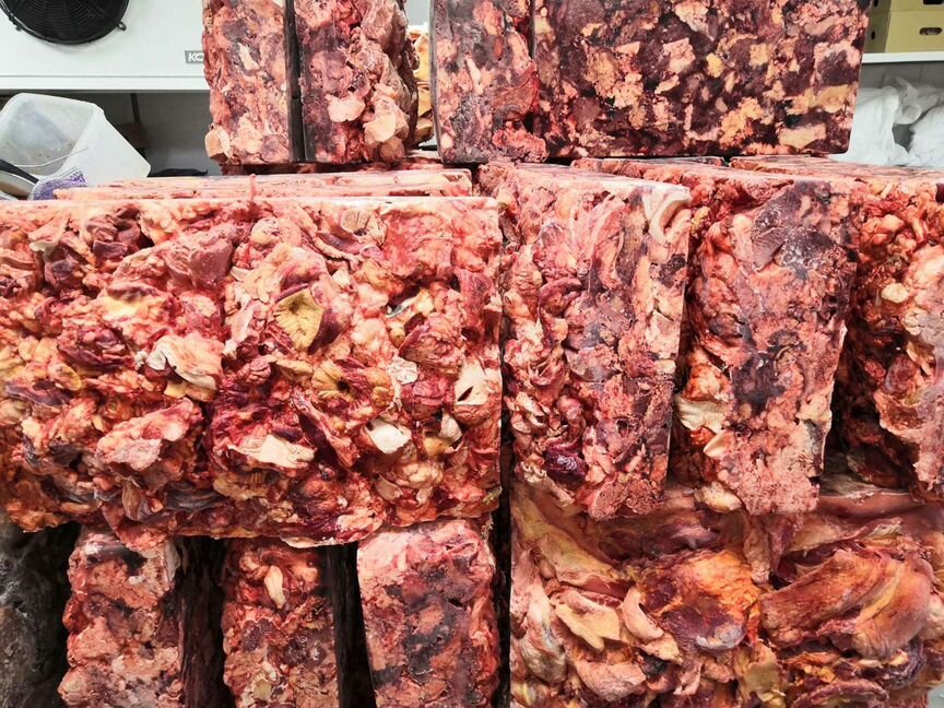 Обрезь мяса голов говяжья