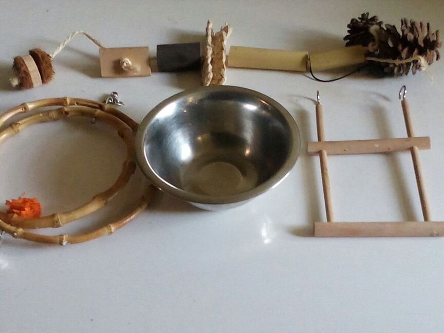 Игрушки для птиц&Миска для питомца