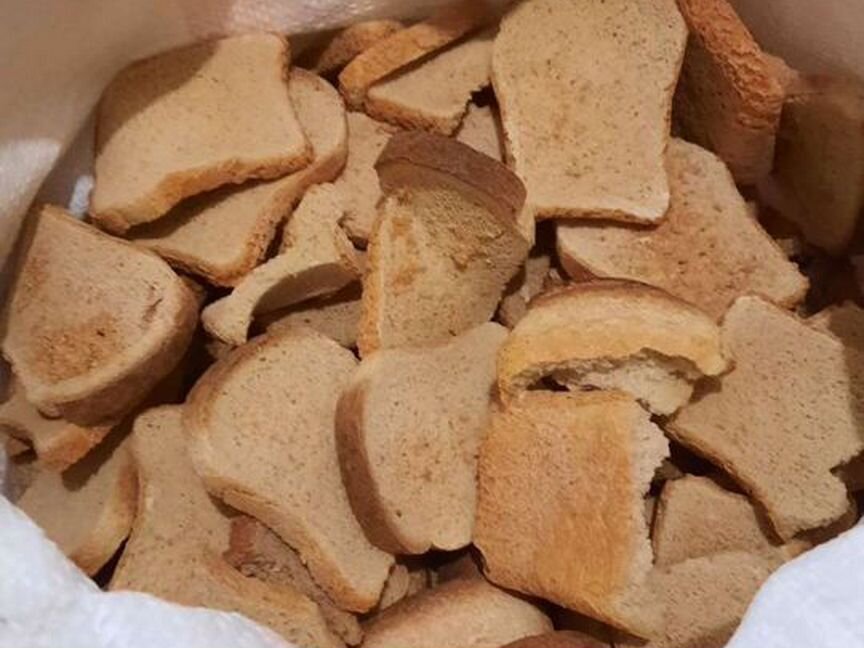 Хлеб сушеный на корм животным