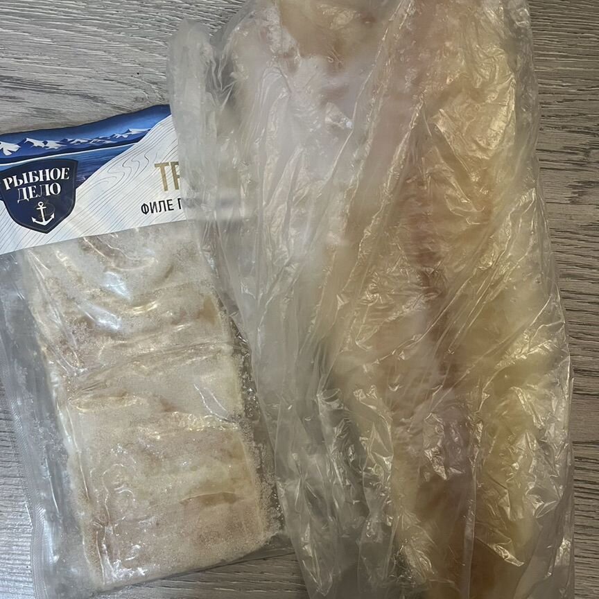 Треска замороженная на корм животным