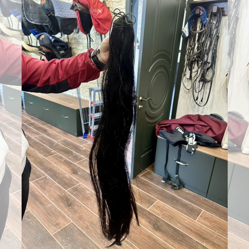 Шиньон из натуральных волос для лошади