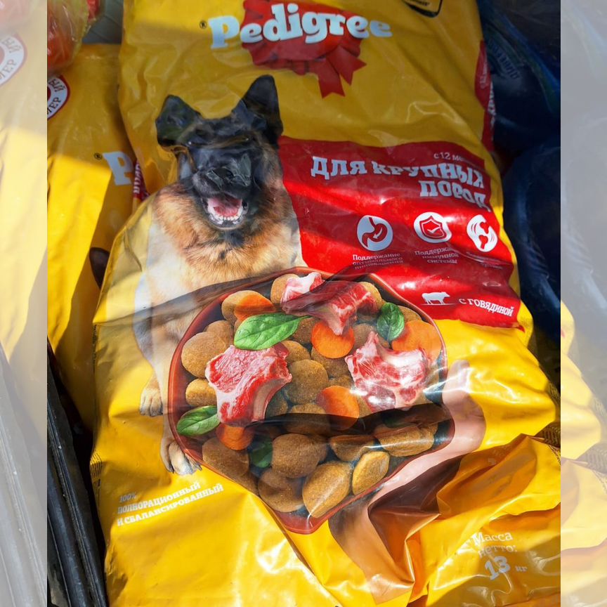 Сухой корм для собак pedigree 13кг