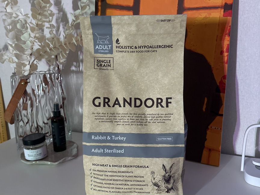 Корм сухой для стерилизованных кошек Grandorf