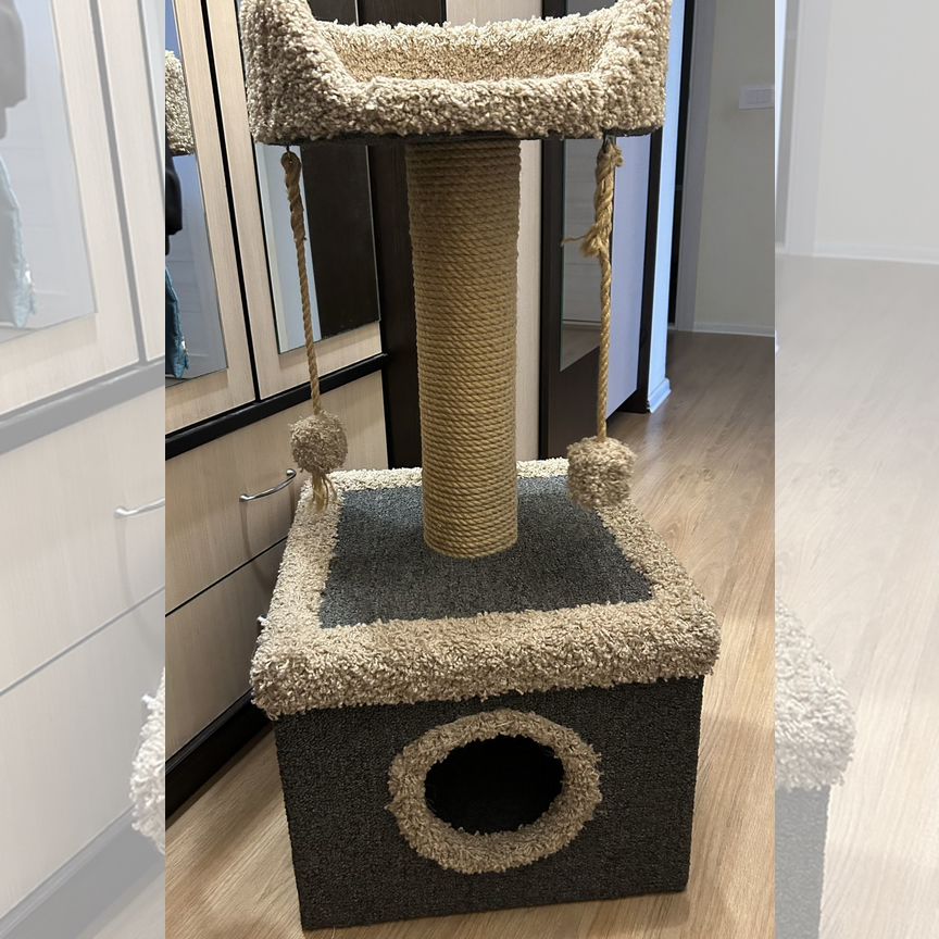 Когтеточка домик для кошки
