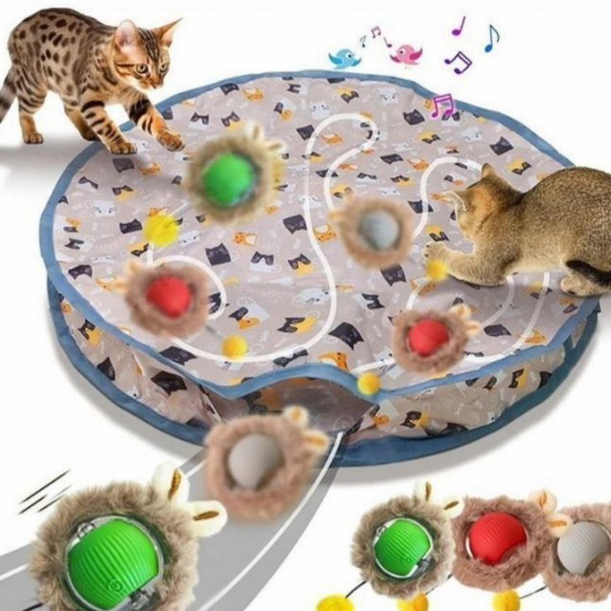 Игровой тоннель для кошек и маленьких собачек