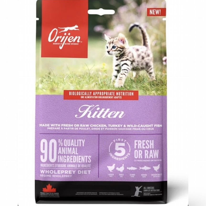 Orijen kitten сухой корм для котят 1.8кг