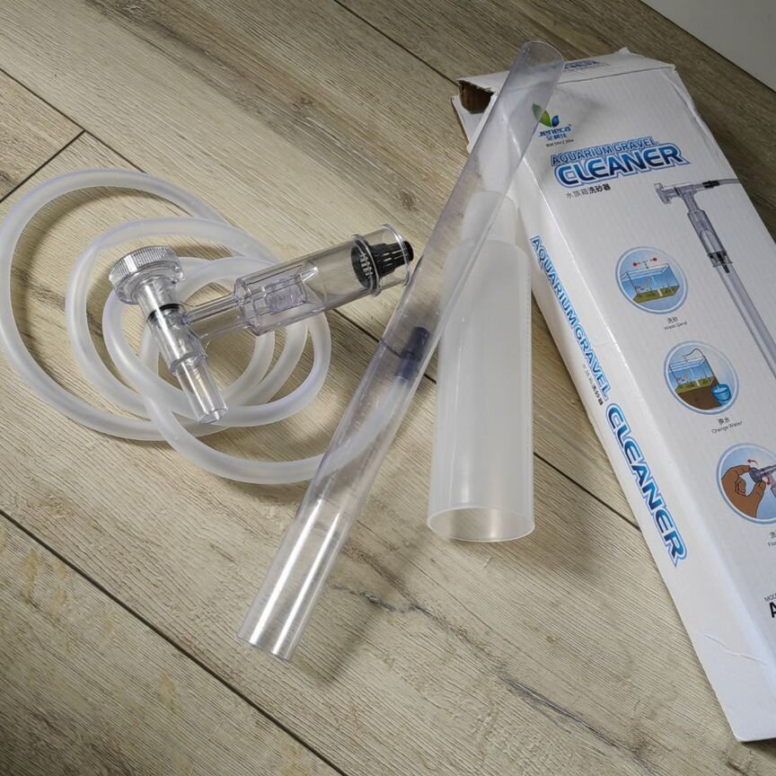 Сифон-грунтоочиститель для чистки аквариума