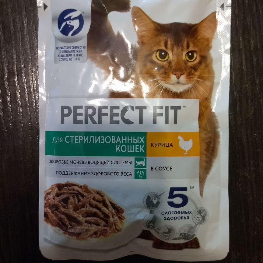 Влажный корм для кошек perfect fit Курица в соусе