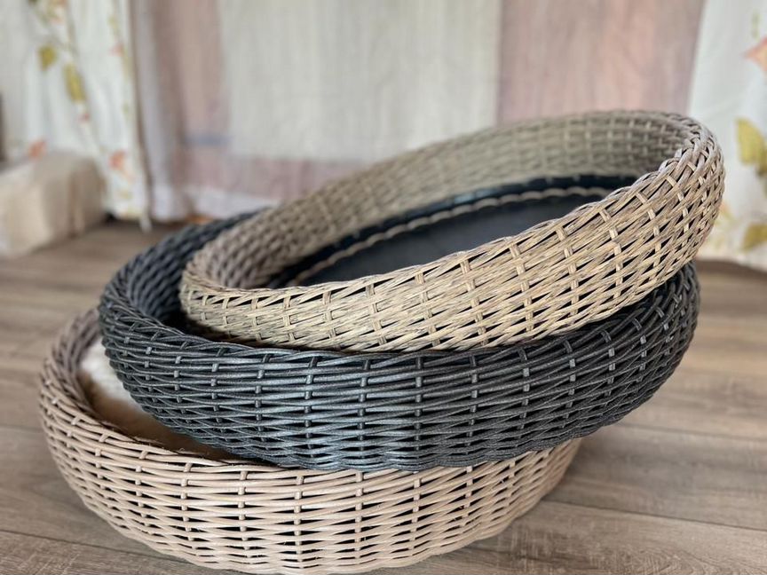 Лежанка для животных из ротанга