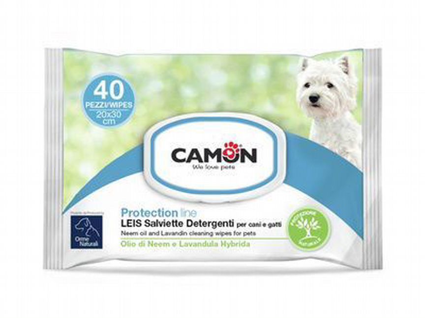 Camon Влажные салфетки leis с маслом нима и лаванд