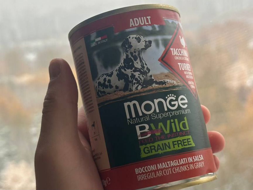 Корм для собак Monge Dog Grain Free 400г консервы