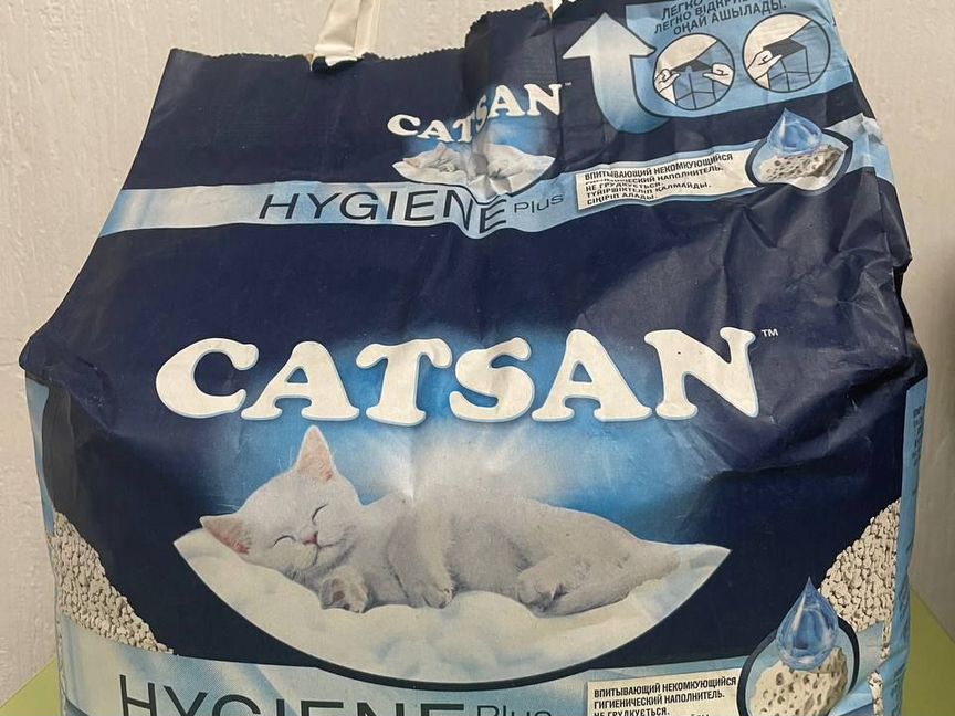 Catsan Hygiene Plus наполнитель для кошачьего туал