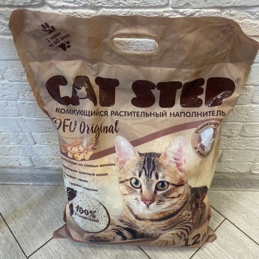 Кошачий наполнитель Cat Step Tofu Original 12л